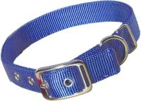 China Double Thick Nylon Dog Collars With Brushed Hardware Finish Easy Cleaning for sale