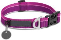 China Sturdy Soft Nylon Adjustable Dog Collars Long Lasting Wear Security Different Sizes for sale
