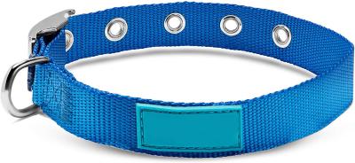 China Handmade Nylon Dog Collars With Metal Buckle Customized 3 Sizes Optional for sale