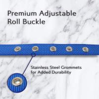 China Handmade Nylon Dog Collars With Metal Buckle Customized 3 Sizes Optional for sale