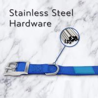 China Handmade Nylon Dog Collars With Metal Buckle Customized 3 Sizes Optional for sale