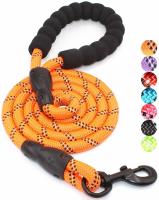 China 5 FT Nylon Dog Leash With Comfortable Padded Handle for sale