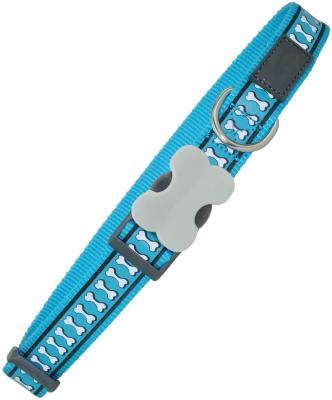 China Adjustable Soft Nylon Dog Collar , Soft Webbing Reflective Pet Collars for sale