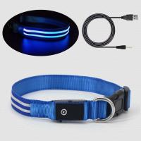 China USB Rechargeable Flashing Dog Collars for sale