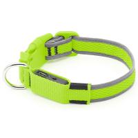 China Lightweight LED Dog Collar USB Rechargeable , High Visible LED Pet Dog Collar for sale