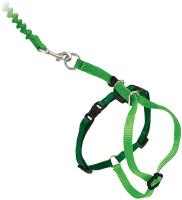 China Adjustable Nylon Cat Harness Collar With Bungee Leash for sale