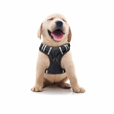 China Comfortable Nylon Dog Harness , Reflective Oxford Soft Dog Harness Vest for sale
