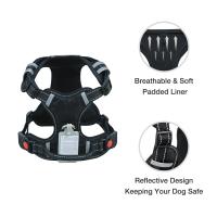 China Comfortable Nylon Dog Harness , Reflective Oxford Soft Dog Harness Vest for sale