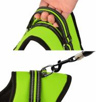 China Comfortable Mesh Nylon Dog Harness Lightweight Easy On And Off Reflective Vest for sale