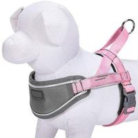 China Soft Neoprene Nylon Dog Harness , 3m Reflective Dog Harness One Click Buckle for sale
