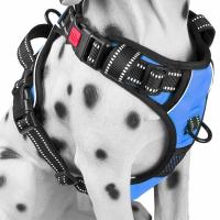 China Adjustable Soft Padded No Pull Dog Harness Pet Vest With Easy Control Handle for sale