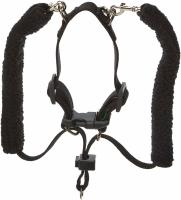 China Non Pull No Choke Black Dog Training Halter Harness Easy Step In Vest Collar for sale
