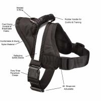 China Durable Soft Large Dog Harness Vest Reflective Double Security 7 Colors Option for sale