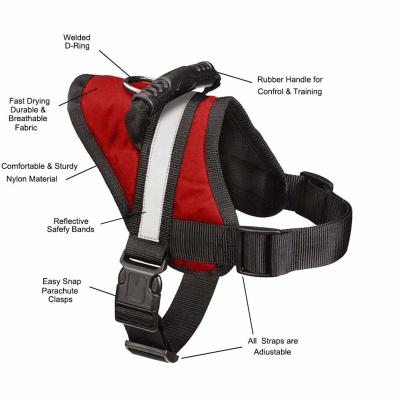 China Nylon Dog Harness Double Control No Pull for sale