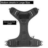 China 1050D Nylon Tactical Dog Chest Harness With No Pulling Front Clip Leash Attachment for sale