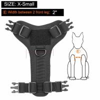 China 1050D Nylon Tactical Dog Chest Harness With No Pulling Front Clip Leash Attachment for sale