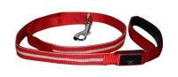 China Reflective LED Light Dog Leash Soft Padded Handle For Safety Comfort for sale