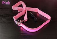 China Eco Friendly LED Glow In The Dark Dog Leash Weatherproof Available In 5 Colors for sale