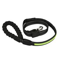 China Nylon Rechargeable LED Light Up Dog Leash 47.2 - 59 Inches With Micro USB Cable for sale
