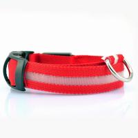 China 3 Modes Adjustable LED Dog Collar USB Rechargeable , Light Up Christmas Dog Collar for sale