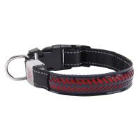 China Safe LED Dog Collar USB Rechargeable , Waterproof Glow In The Dark Dog Collar for sale