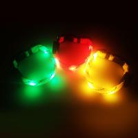 China Nyon USB Rechargeable LED Dog Collar With Buckle 4-6 Hours Working Hour for sale