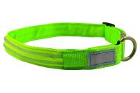 China Metal Buckle LED Dog Collar USB Rechargeable Maximize Dog's Visibility for sale