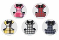 China Pet Dog Cat Plaid Bowtie Harness Vest Escape-proof XS Harnesses for Puppy & Kitten for sale