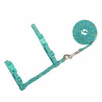 China Hand Made Fabric Cat Harness Collar With Leash Set Fashion Design Easy To Wash for sale