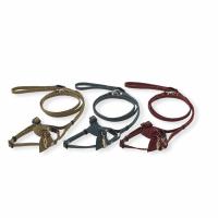 China Fish Charm Cat Harness Collar Leash Set Total Length 47.2 Inches Fashionable Design for sale