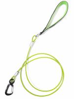 China Waterproof Chew Proof Dog Leash 6' Cable Lead Steel Braided Cord With Padded Handle for sale