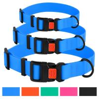 China Adjustable Colorful Waterproof Dog Collars Durable Nylon Webbing Easy To Wash for sale