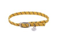 China Comfortable Cat Collar Safety Buckle Adjustable Reflective Material Woven for sale