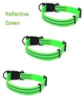 China Pet Safety Waterproof Reflective Dog Collars PVC Eco Friendly Material for sale