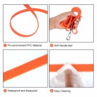 China Safe Waterproof Dog Collars PVC based Coated Nylon Material Weather Resistant for sale