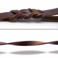 China Luxury Handmade Dog Leather Leashes Easy Control Braided Style Comfortable Hand Feeling for sale