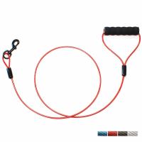 China 5 Feet Waterproof Dog Leash , Chew Resistant Dog Leash With Coated Steel Cable for sale