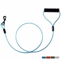 China 5 Feet Waterproof Dog Leash , Chew Resistant Dog Leash With Coated Steel Cable for sale