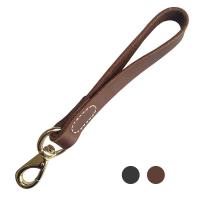 China Heavy Duty Handmade Short Dog Leash 12 Inches for sale