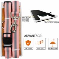 China Comfortable Waterproof Unique Dog Collars And Leashes Reflective With Extra Loop for sale