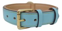 China Luxury Handmade Leather Dog Collars Soft Comfortable for sale