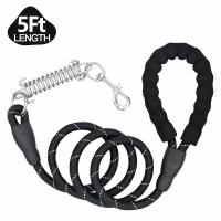China 5FT Strong Nylon Dog Harness Leash Comfortable Padded Handle Highly Reflective Threads for sale