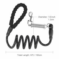 China 5FT Strong Nylon Dog Harness Leash Comfortable Padded Handle Highly Reflective Threads for sale