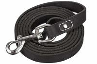 China Handmade 6FT Leather Dog Leash Professional Dog Training Equipment for sale