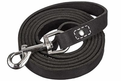 China Handmade 6FT Leather Dog Leash Professional Dog Training Equipment for sale