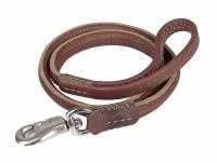 China Full Grain Handmade Dog Leather Leashes , 4ft Padded Pet Collar Leather for sale