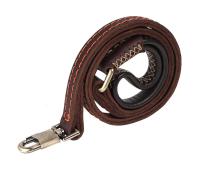 China Full Grain Handmade Dog Leather Leashes , 4ft Padded Pet Collar Leather for sale