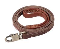 China Full Grain Handmade Dog Leather Leashes , 4ft Padded Pet Collar Leather for sale