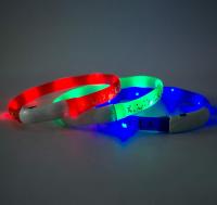 China Eye Catching LED Dog Collar USB Rechargeable Personalized Cartoon Cute for sale
