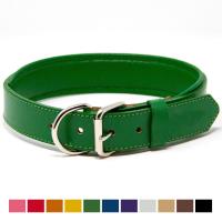 China Military Grade Padded Leather Dog Collar , Heavy Duty Leather Dog Collars for sale